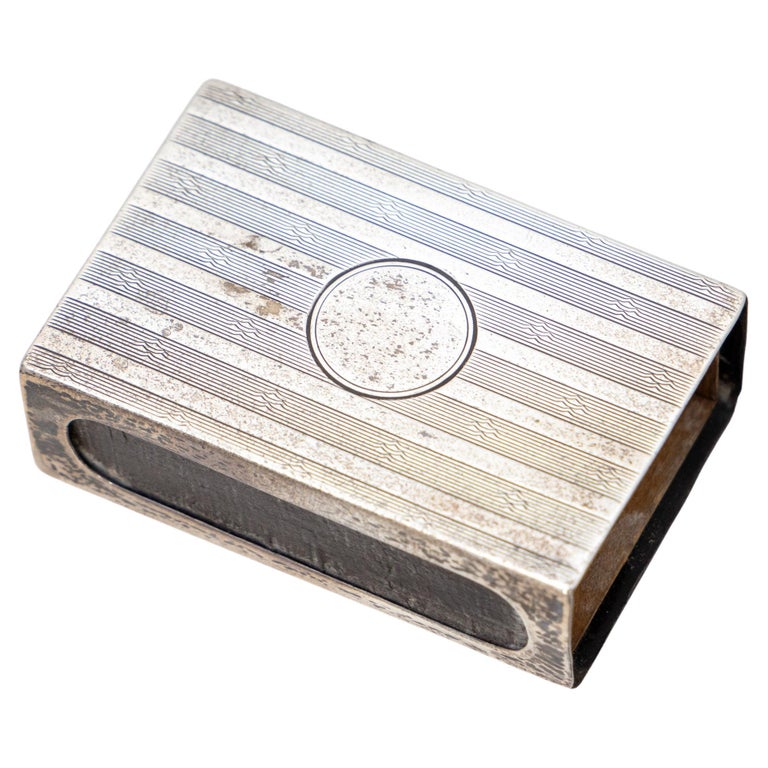 Silver Matchstick Cover, England 1912 For Sale at 1stDibs