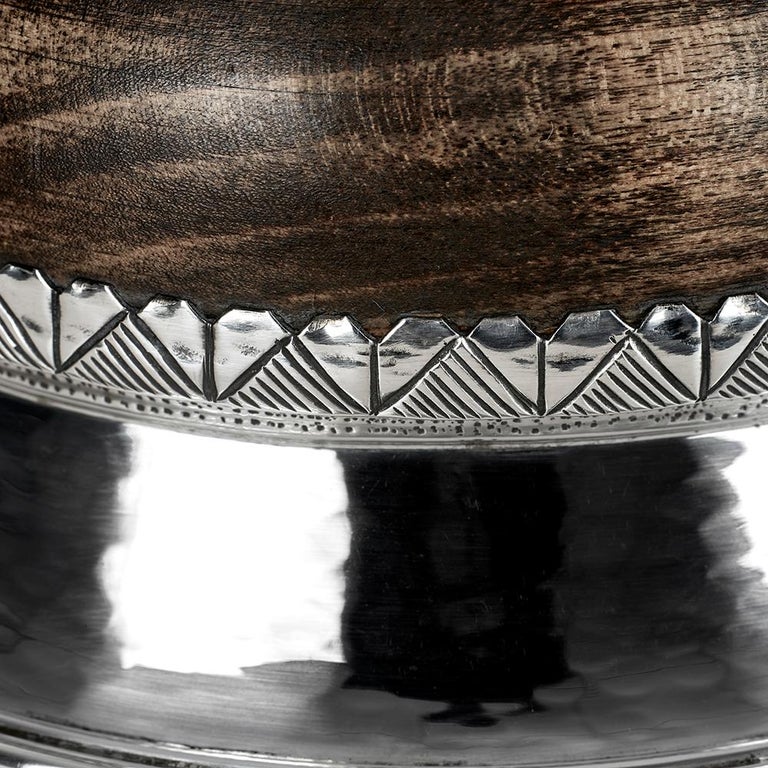 Silver Mounted Mazer Bowl by Albert Edward Jones For Sale at 1stDibs