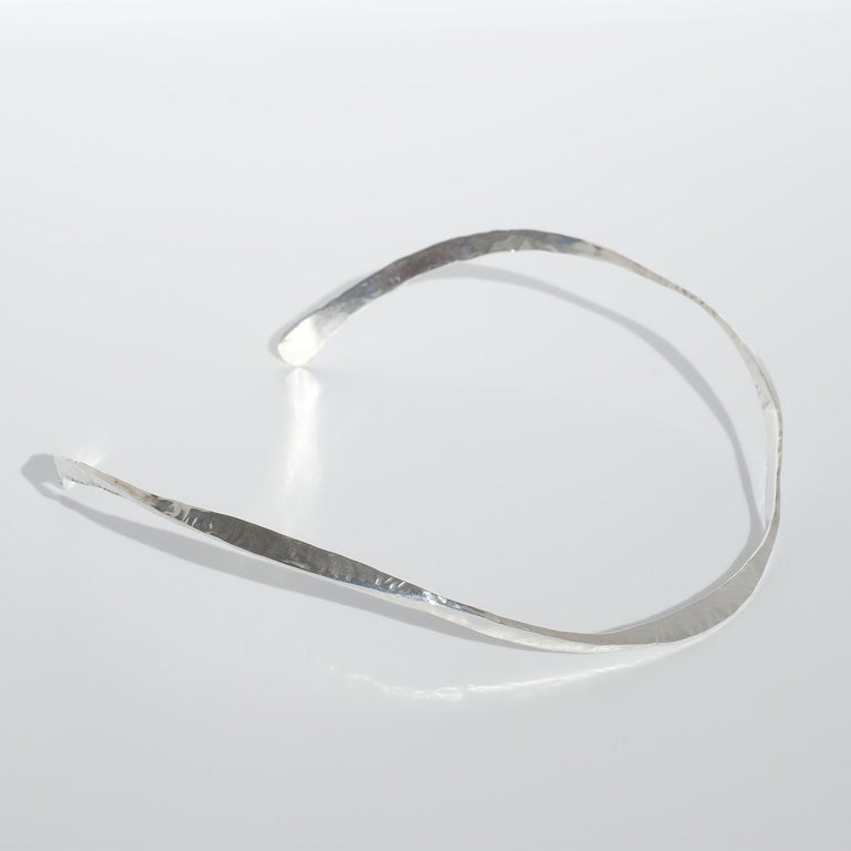 Silver Neck Ring by Swedish Silver-Smith Claës Giertta, Made Year 1970 ...
