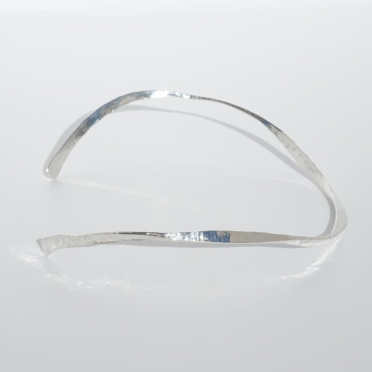 Silver Neck Ring by Swedish Silver-Smith Claës Giertta, Made Year 1970 ...