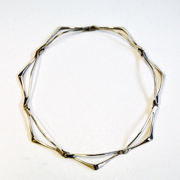 Silver Necklace vintage `Festival` by Tone Vigeland for Plus, Norway ...