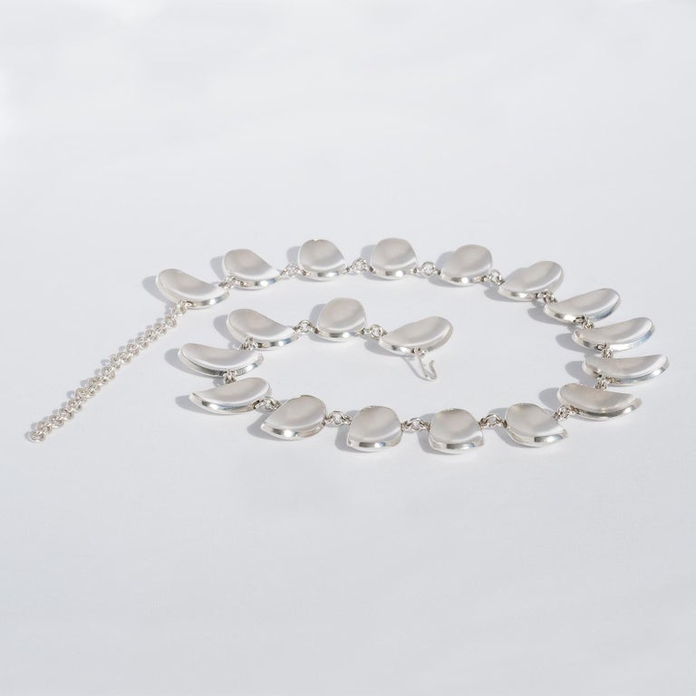 Silver Necklace Made in Stockholm, Sweden 1960 by Ray Urban For Sale at ...