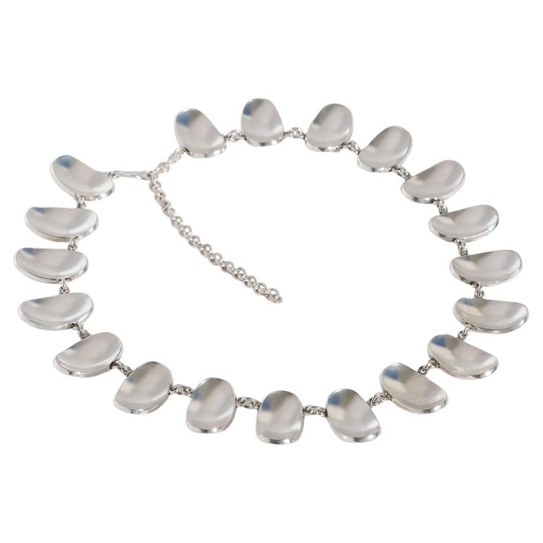Silver Necklace Made in Stockholm, Sweden 1960 by Ray Urban For Sale at ...