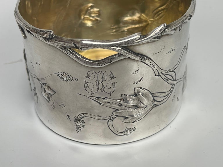 Silver Perfume Kit 4 Art Nouveau Bottles For Sale at 1stDibs