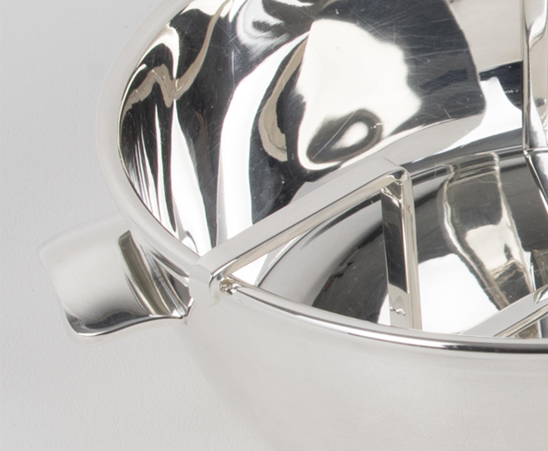 Silver Plate and Crystal Caviar Bowl Dish Server by Ercuis, Paris at ...