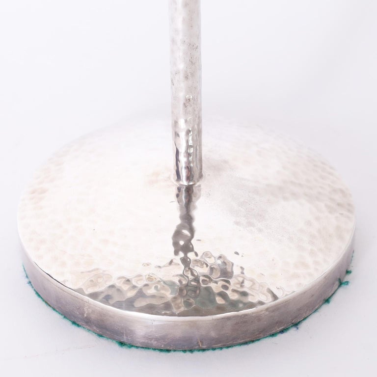 Silver Plate Candelabrum with Parrot For Sale at 1stDibs