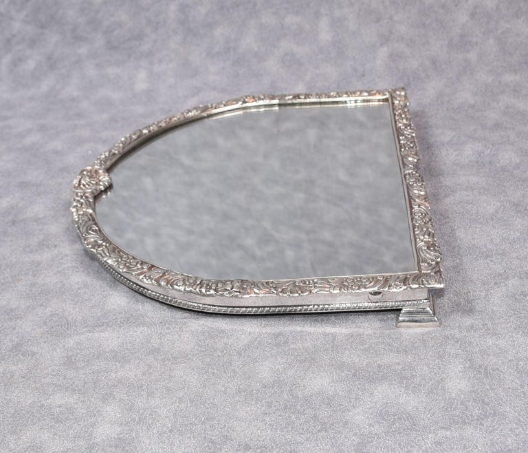 Silver Plate Centrepiece Epergne, Sheffield Glass Tray Cherub Dish For ...