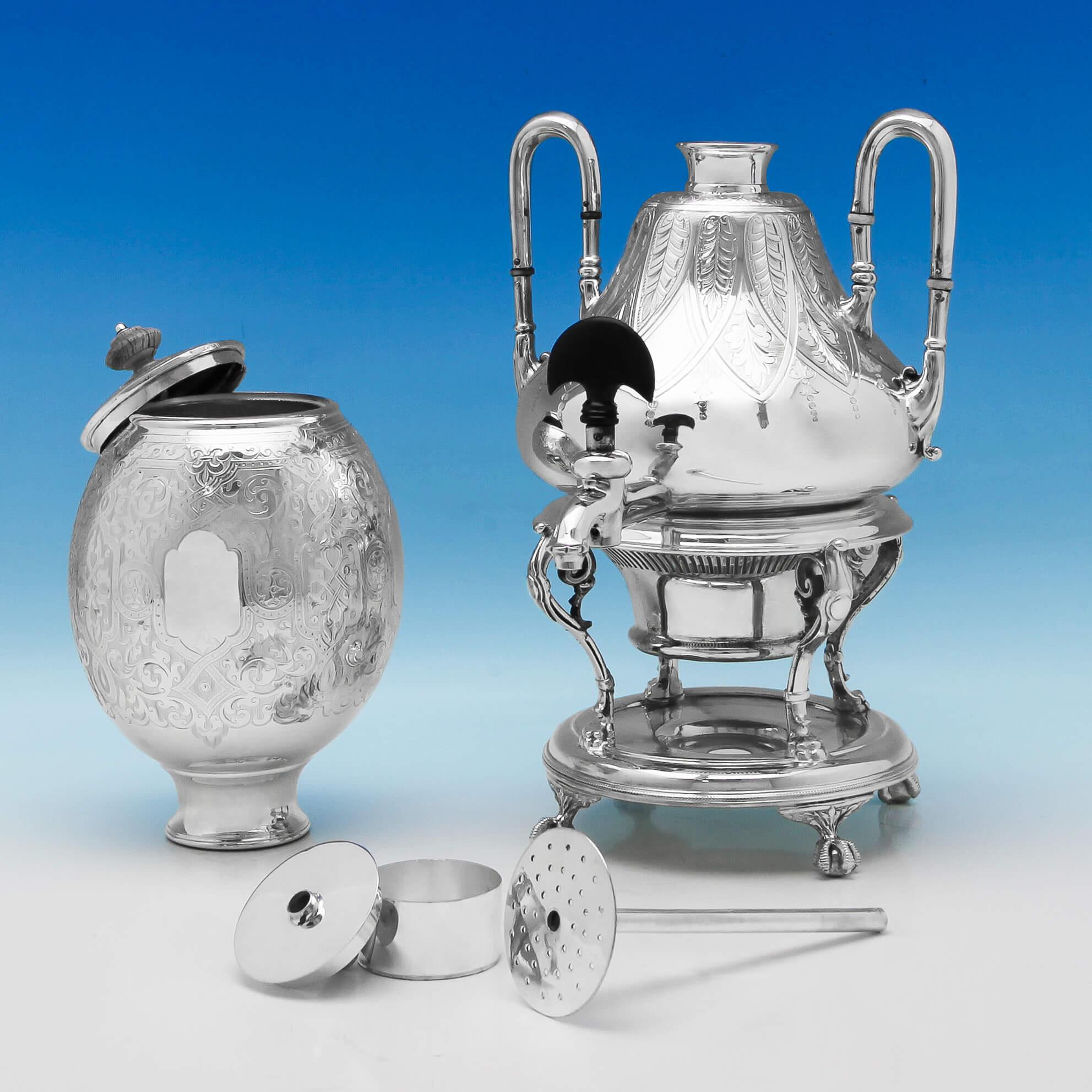 19th Century Victorian Silver Plate 'Atmopellic Coffee and Tea ...