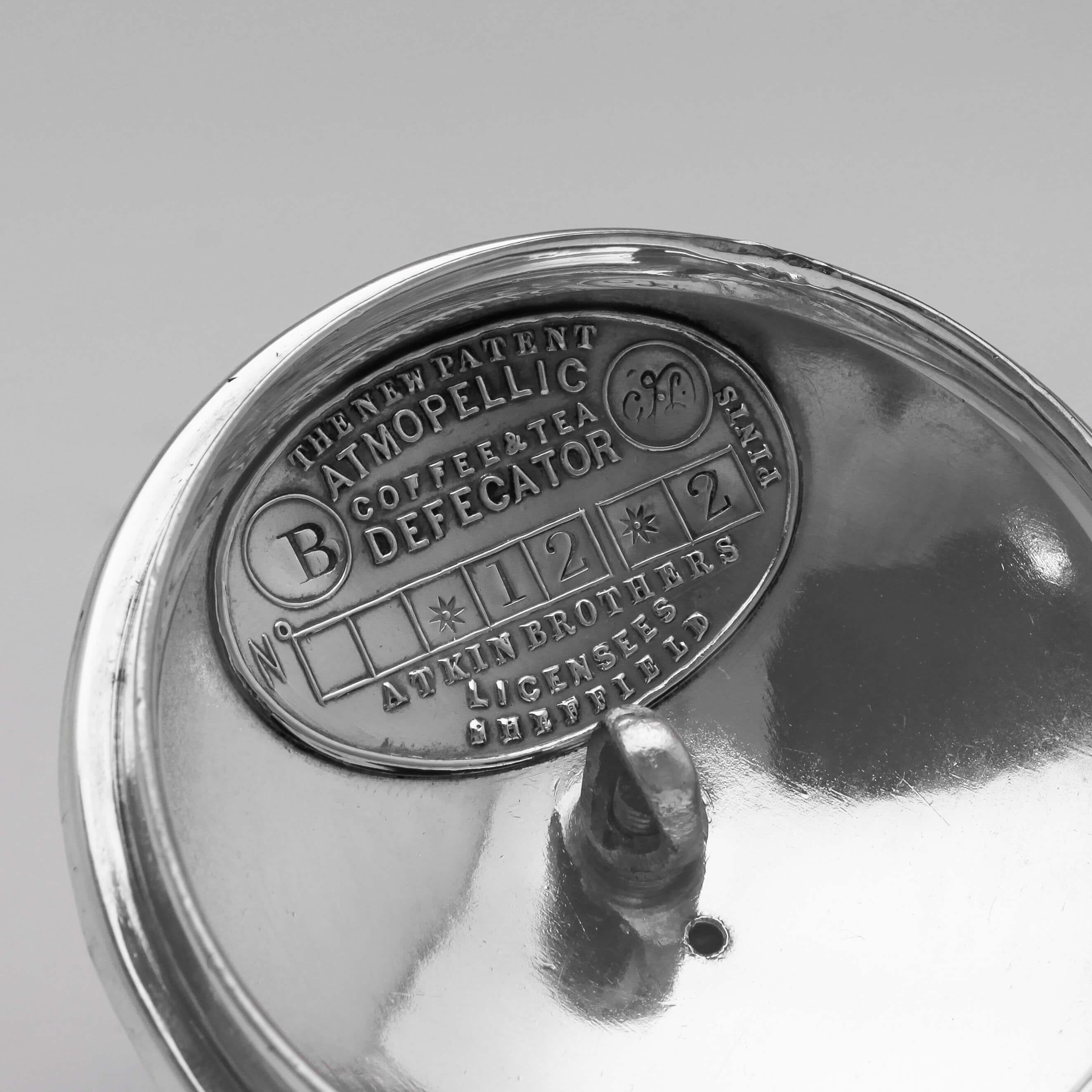 19th Century Victorian Silver Plate 'Atmopellic Coffee and Tea ...