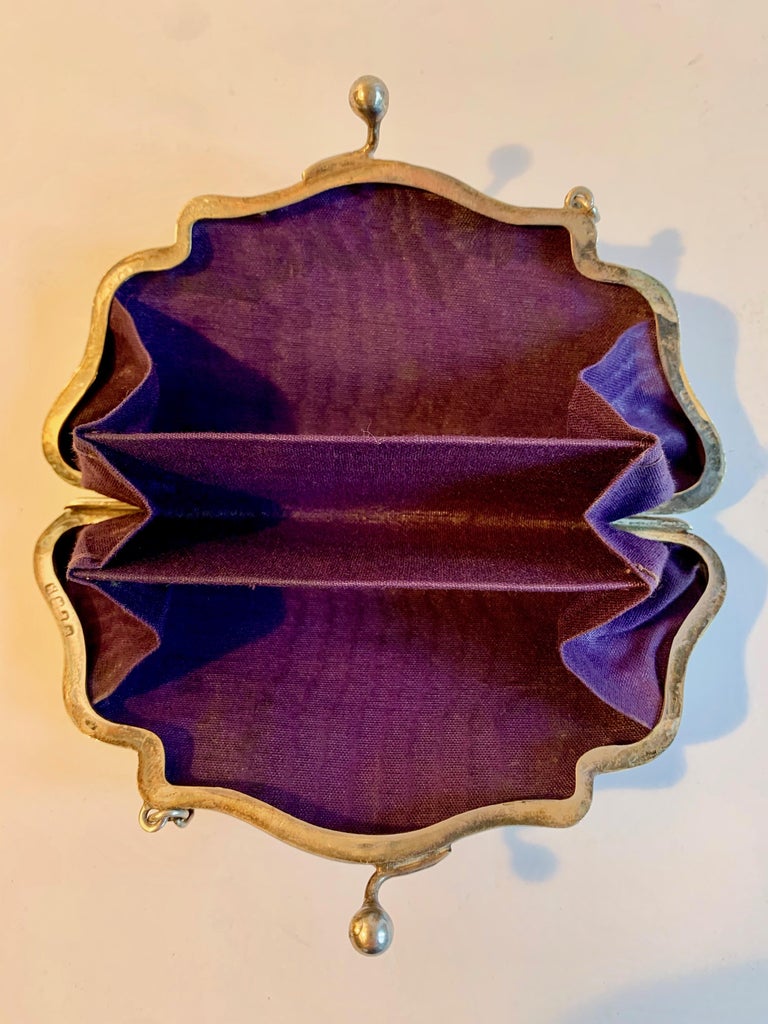 Silver Plate Coin Purse For Sale at 1stDibs | antique silver coin purse