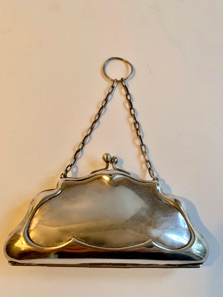 Silver Plate Coin Purse For Sale at 1stDibs | antique silver coin purse