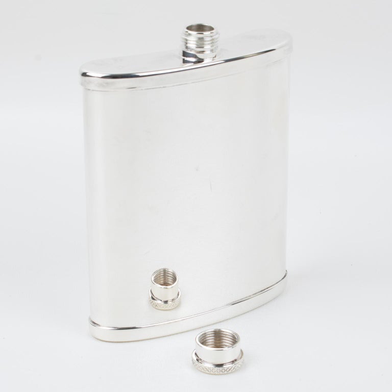 Silver Plate Flask by St James Brazil for D.B. Howes and Son at 1stDibs