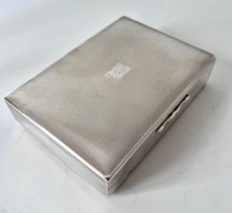 Silver Plate French Box with Wood Interior For Sale at 1stDibs