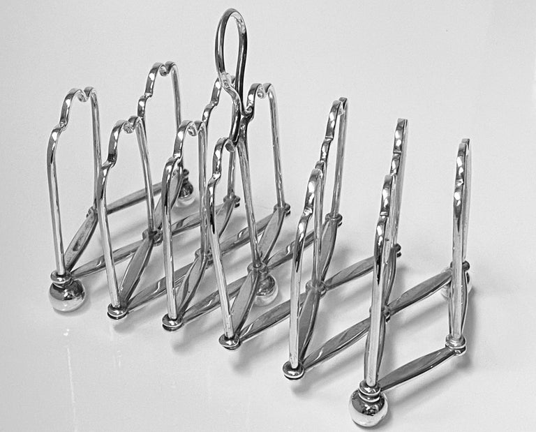 Silver Plate Toast Rack Concertina Form, English, Elkington and Co. C ...