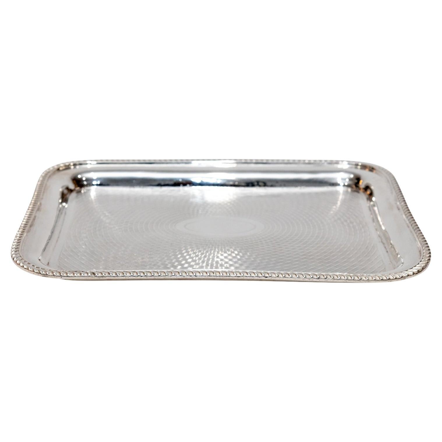 Four Extreme Rhombic Art Deco Benedict Modernistic Silver Plate Trays ...