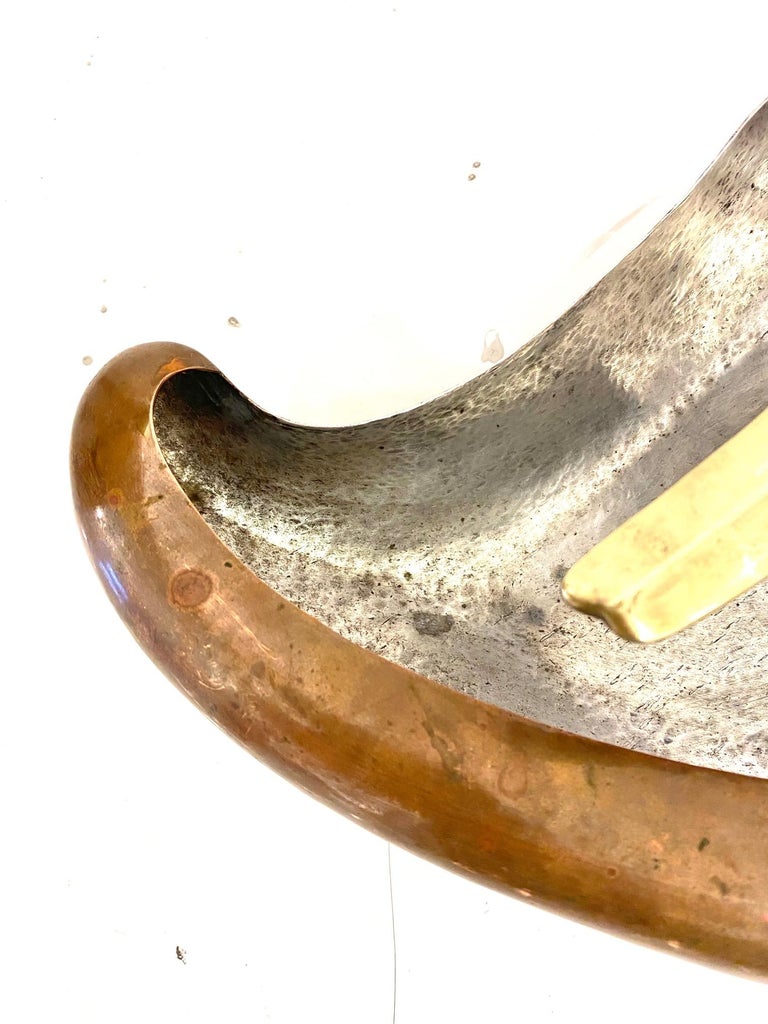 Silver Plated and Copper Swan Center Piece by Chato Castillo For Sale ...