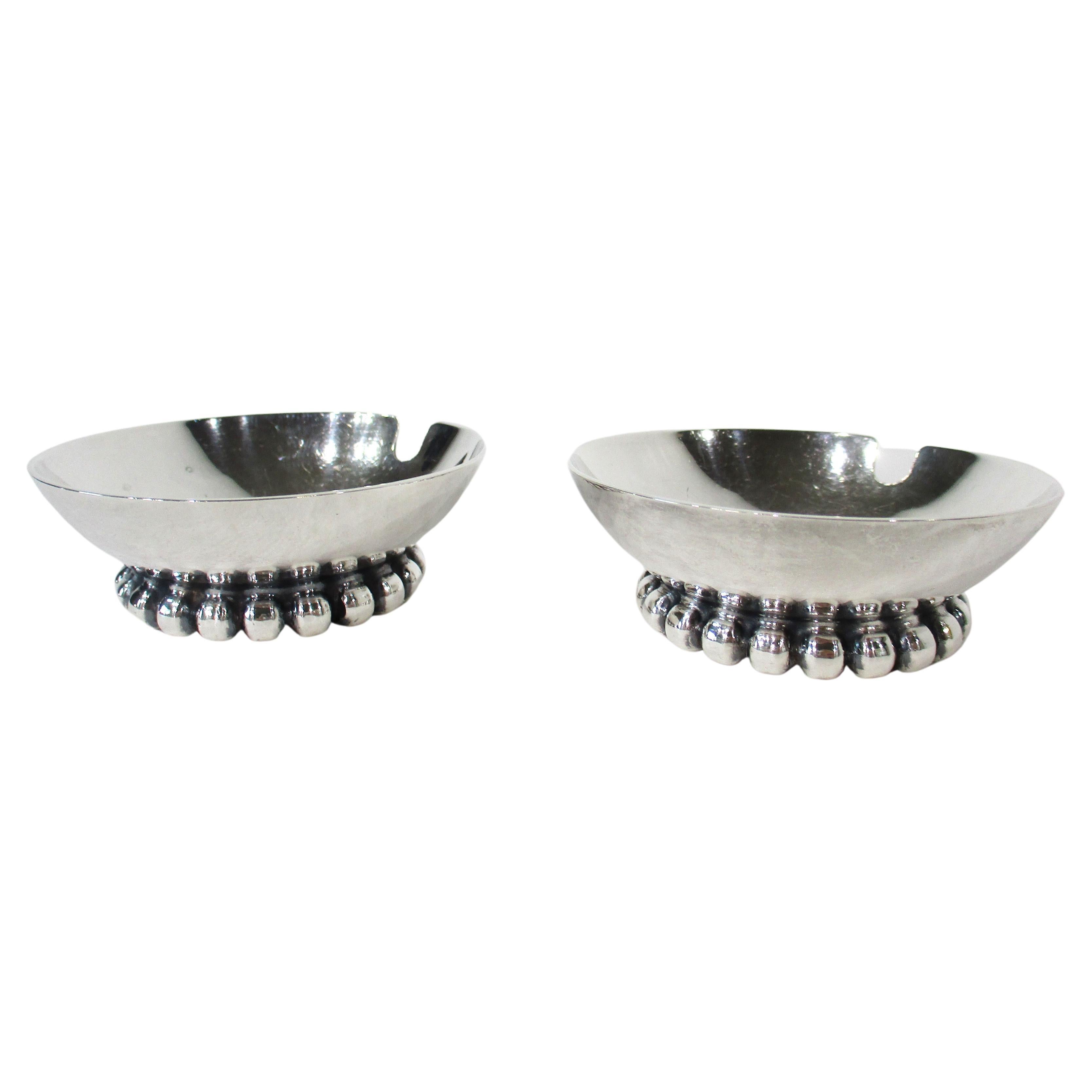 Silver Plated Ashtrays in the style of Jean Despres France For Sale at ...