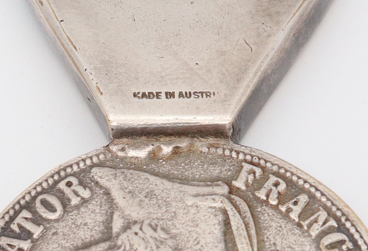 Silver Plated Brass Coin Bottle Opener by Carl Aubock, circa 1950 at ...