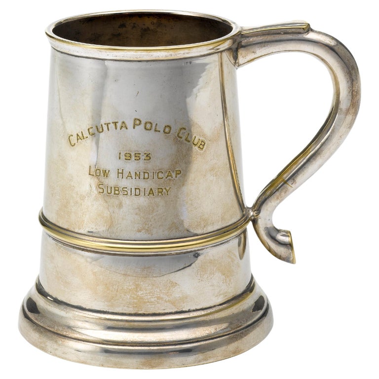 Silver-Plated British Polo Tankard, Circa 1953 at 1stDibs