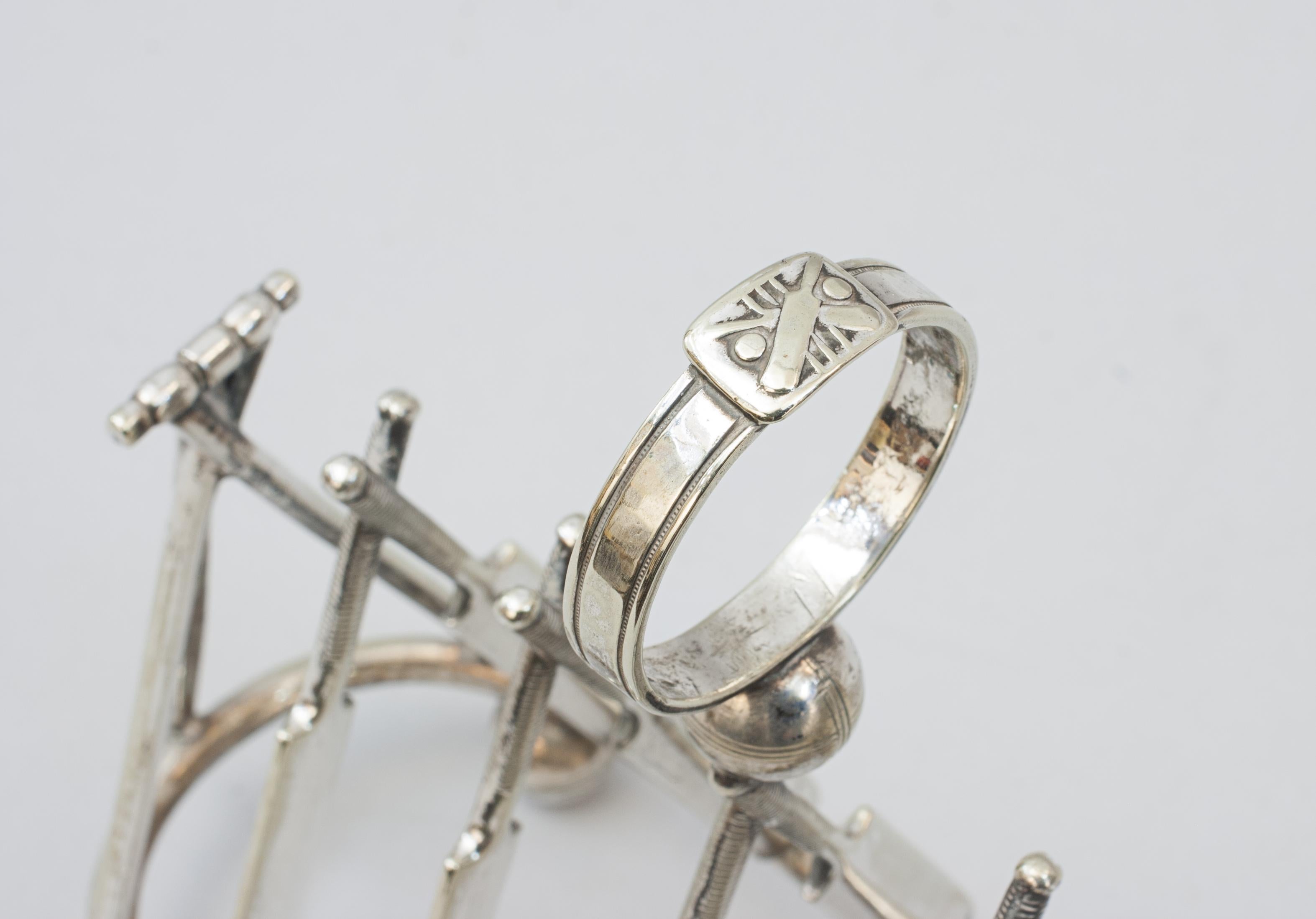 Silver Plated Cricket Toast Rack For Sale at 1stDibs