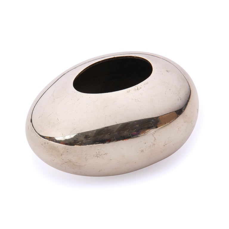 Silver Plated Egg Bowl / Ashtray For Sale at 1stDibs | egg ashtray