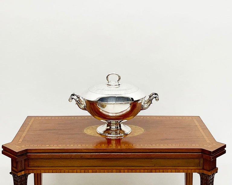 Silver Plated Large Tureen by Thomas Bradbury and Sons, Sheffield, ca ...