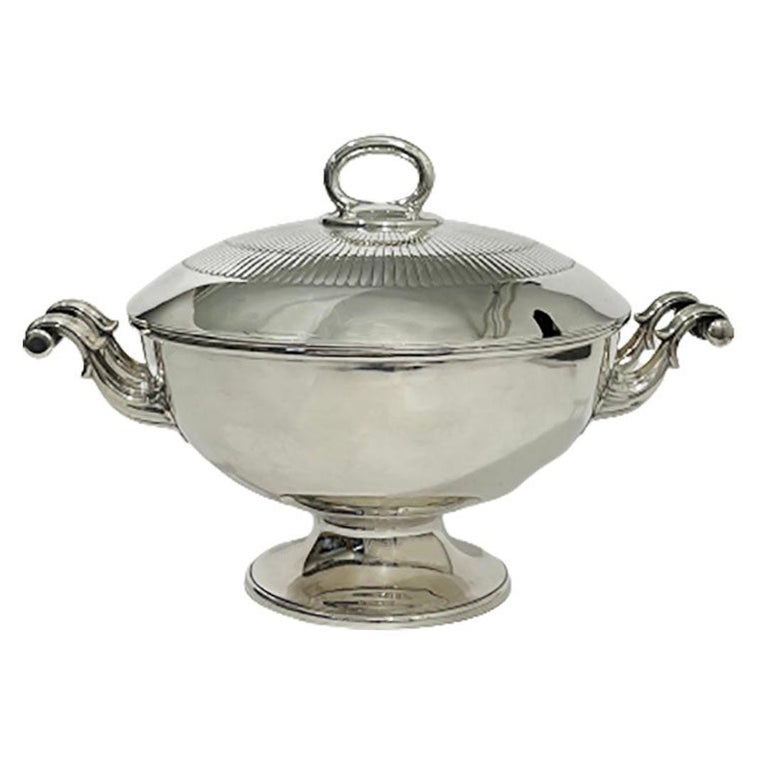 Silver Plated Large Tureen by Thomas Bradbury and Sons, Sheffield, ca ...