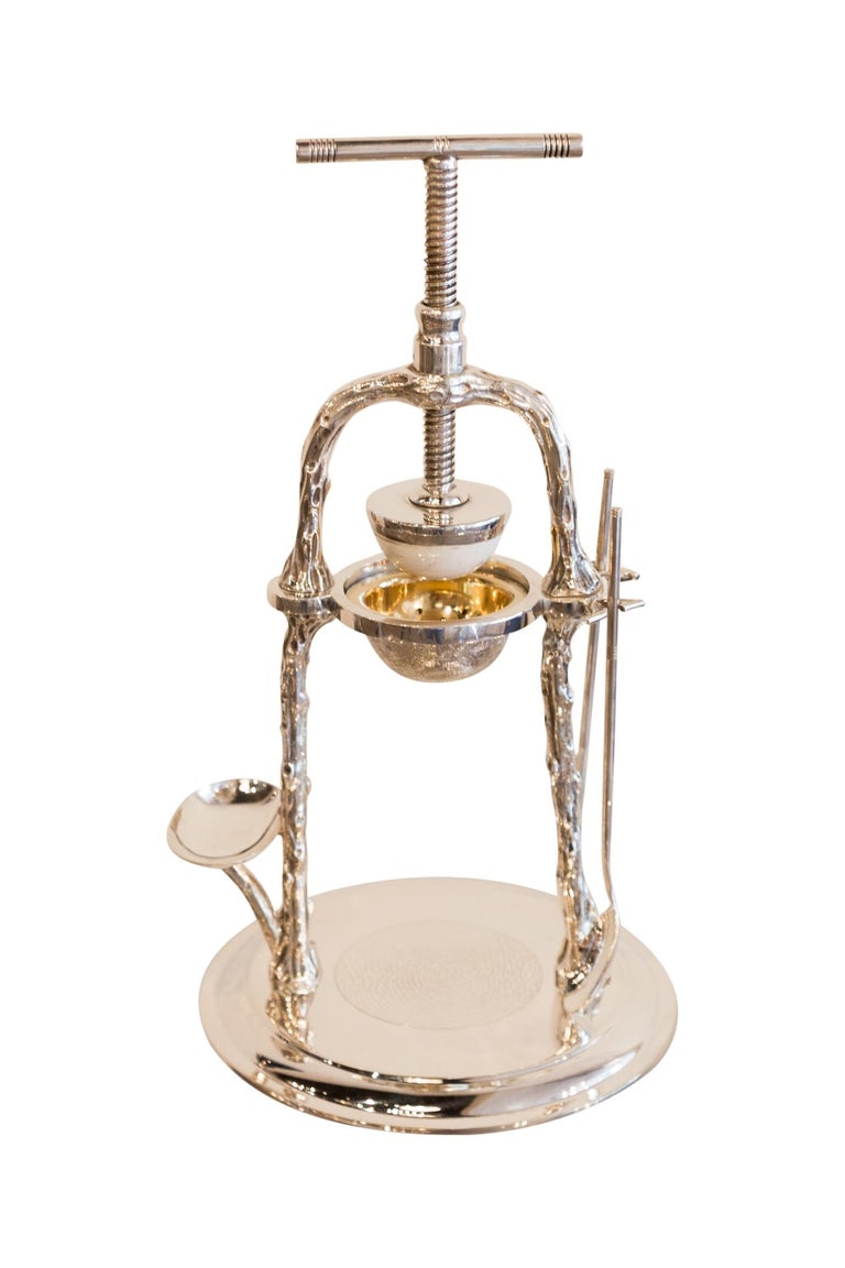 Silver Plated Lemon Squeezer with Spoons, circa 1920 at 1stDibs