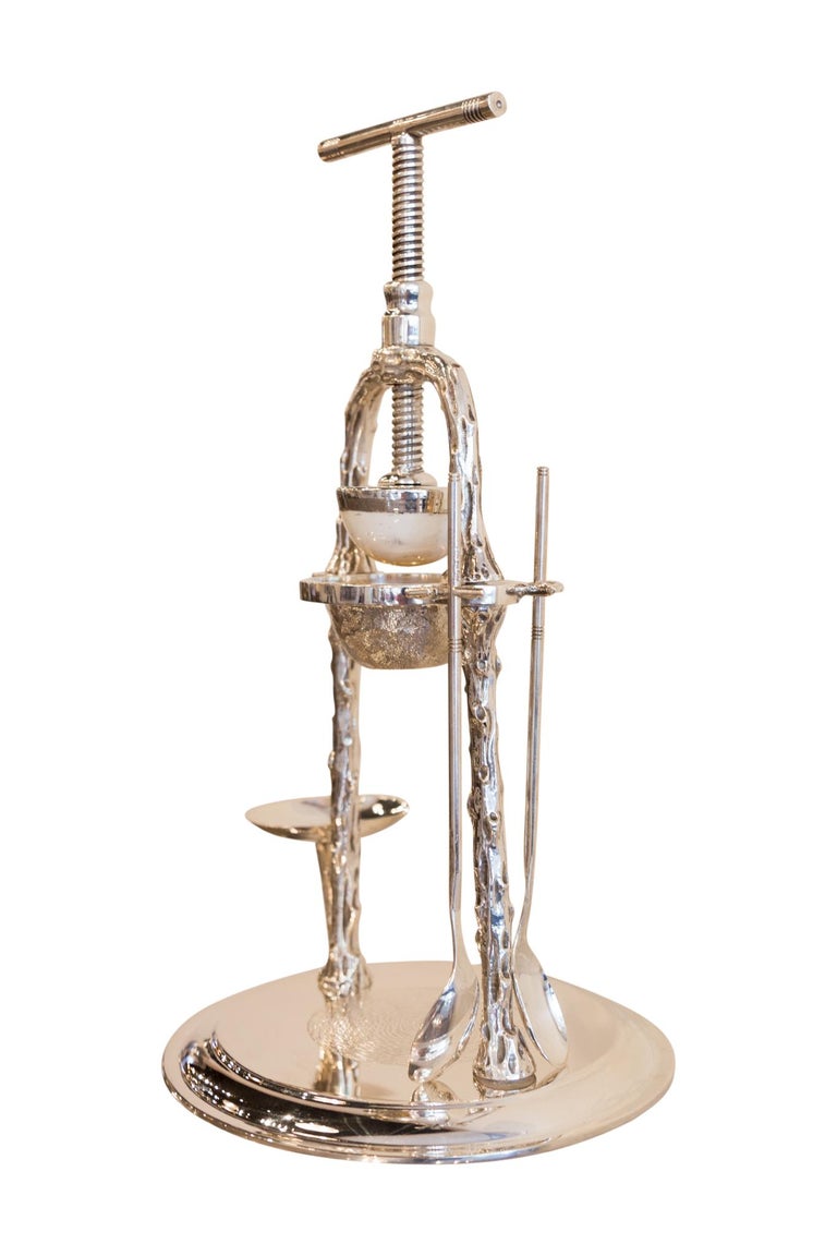 Silver Plated Lemon Squeezer with Spoons, circa 1920 at 1stDibs
