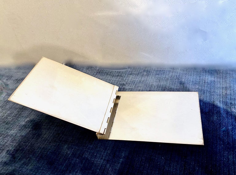 Silver Plated Notepad Caddy-Desk Accessory For Sale at 1stDibs
