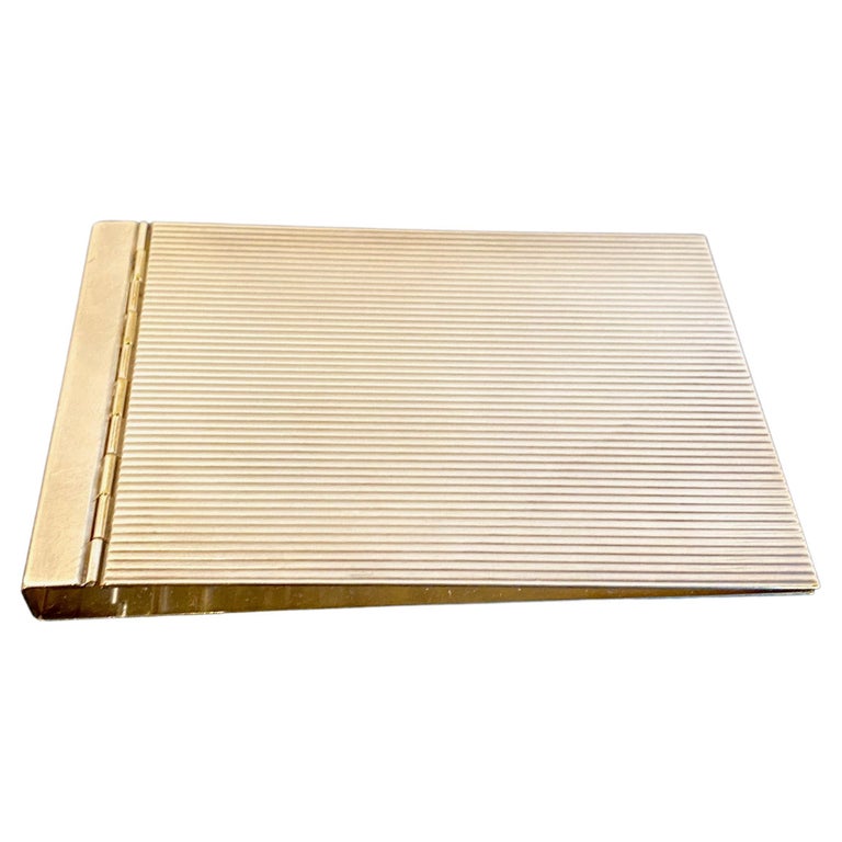 Silver Plated Notepad Caddy-Desk Accessory For Sale at 1stDibs