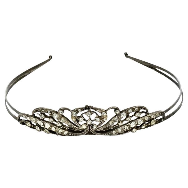 Victorian Silver Wedding Tiara at 1stDibs | tresi jewelry, teta tracy ...