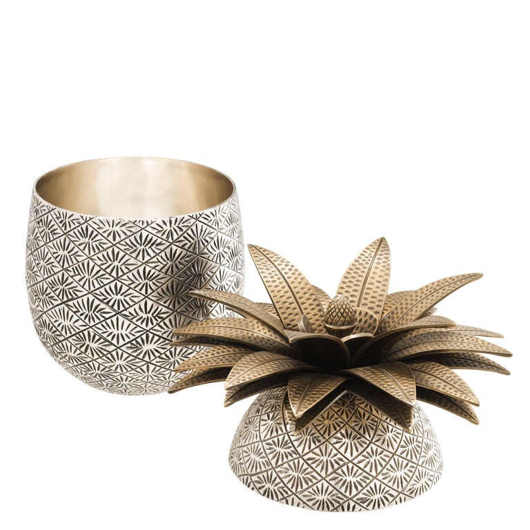 Silver Plated Pineapple Decorative Box at 1stDibs