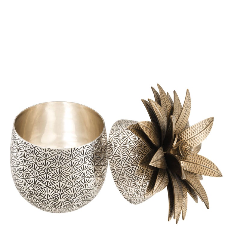 Silver Plated Pineapple Decorative Box at 1stDibs