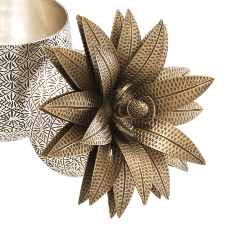 Silver Plated Pineapple Decorative Box at 1stDibs