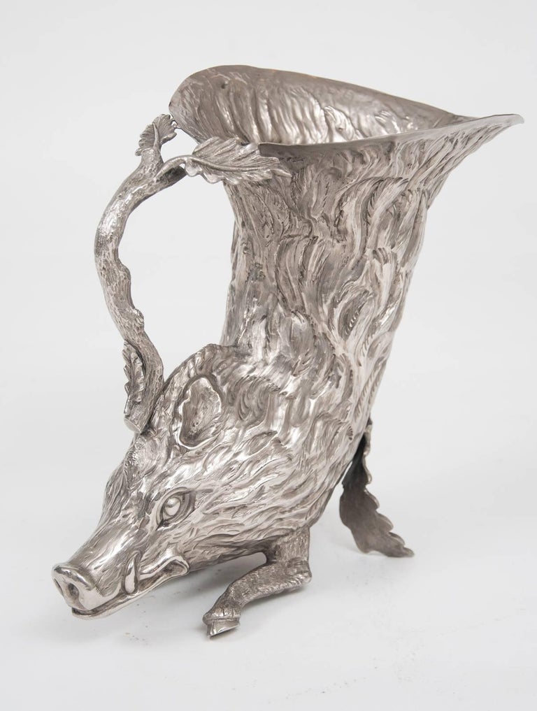 Silver Plated Rhyton by Gabriella Crespi for Christian Dior at 1stDibs