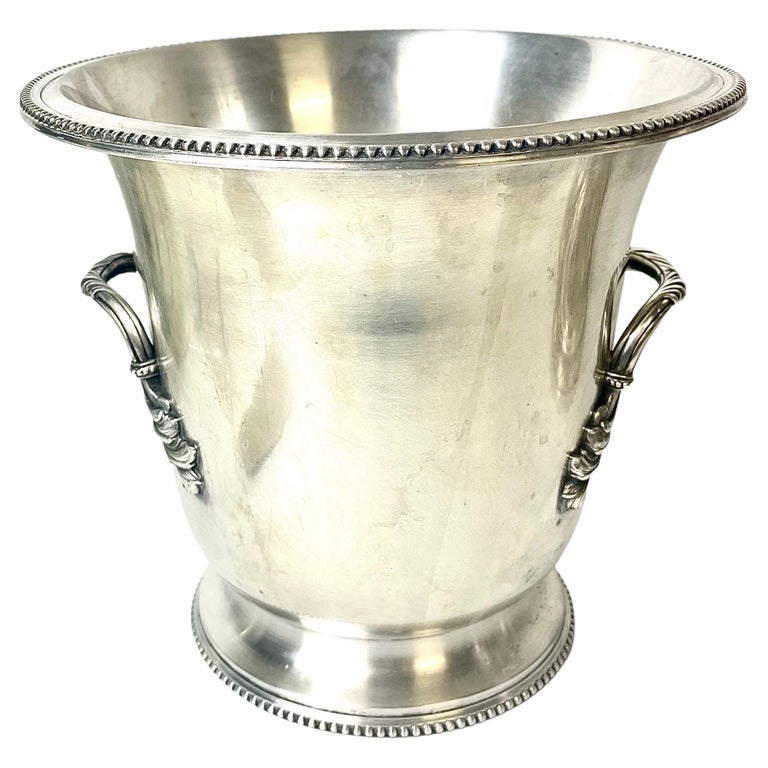Silver-Plated Saint Médard Champagne Bucket For Sale at 1stDibs