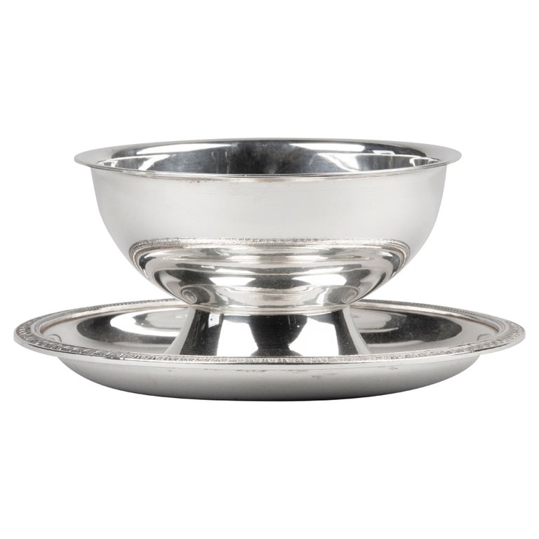 Silver Plated Sauce Bowl Made by Christofle Model Malmaison For Sale at ...