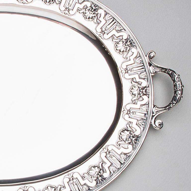 Silver Plated Tray, Made in Italy For Sale at 1stDibs | silver plate italy