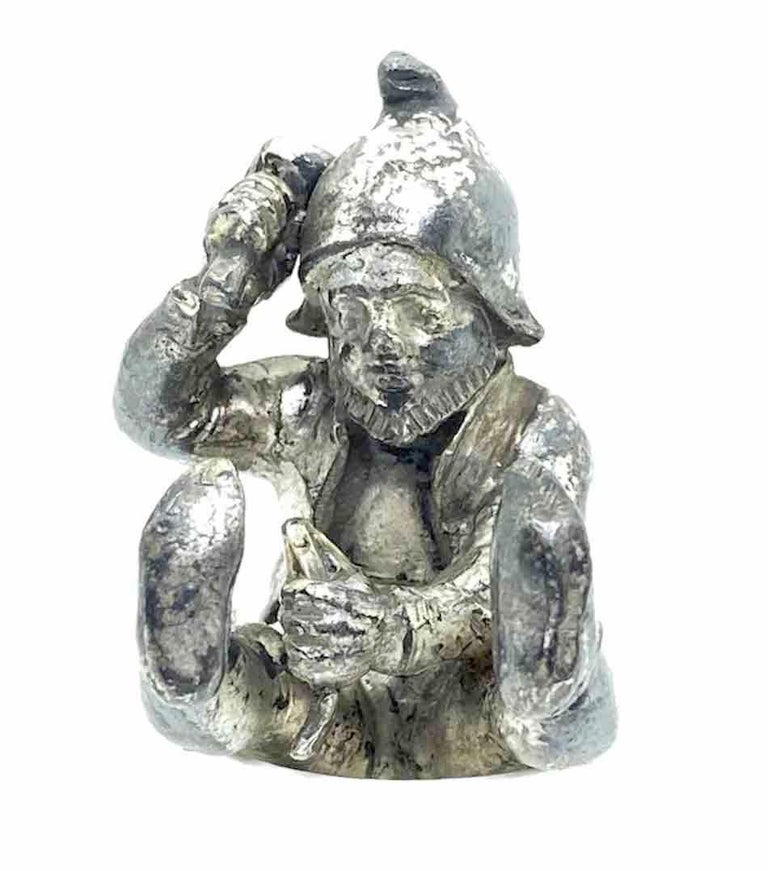 Silver Plated Working Gnome Figurine, Vintage, Austria, 1930s For Sale ...
