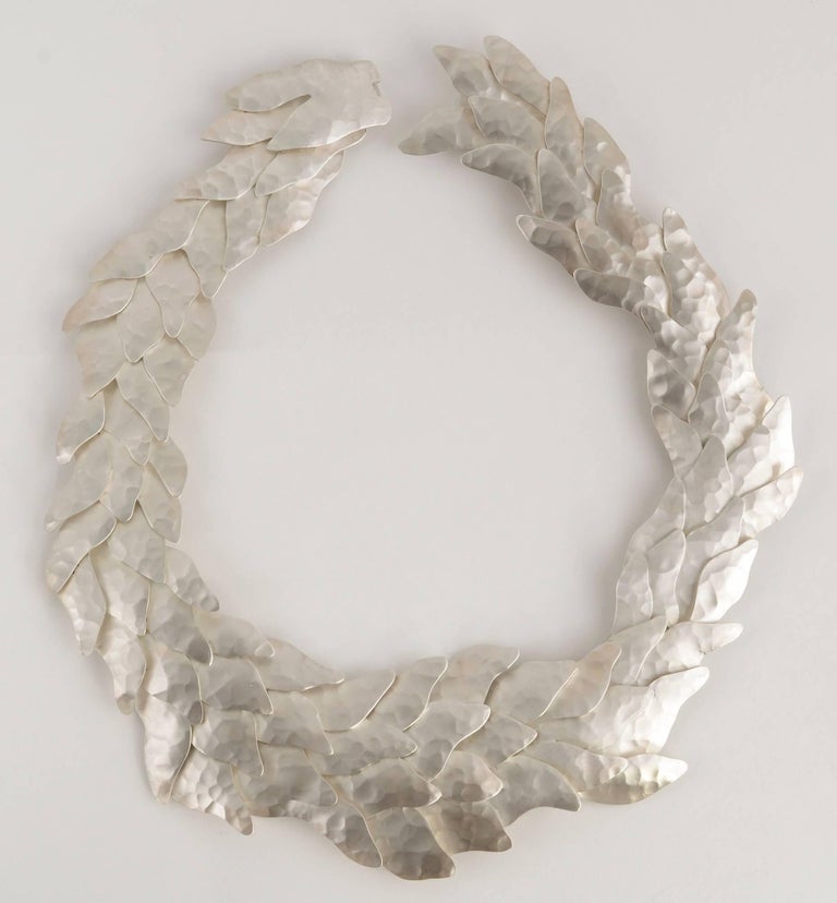 Silver Scales Necklace at 1stDibs