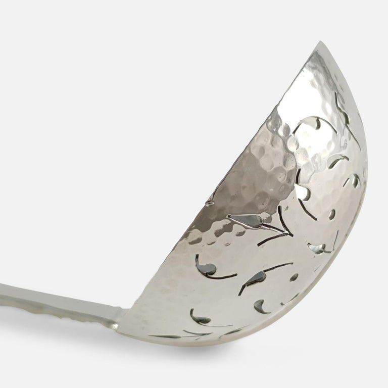 Silver Spot Hammered Sugar Sifting Spoon, Wakely and Wheeler, 1903 For ...