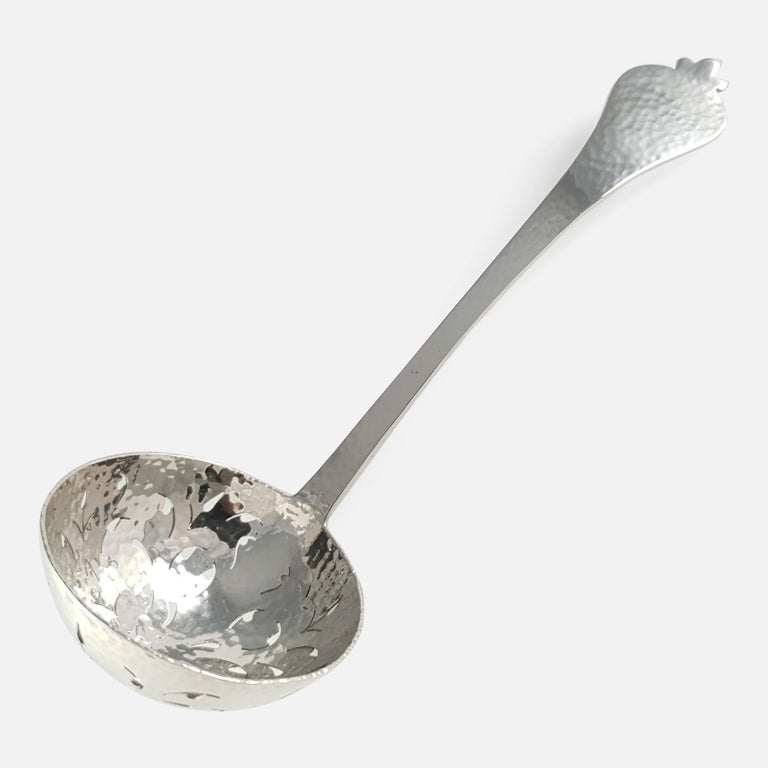 Silver Spot Hammered Sugar Sifting Spoon, Wakely and Wheeler, 1903 For ...