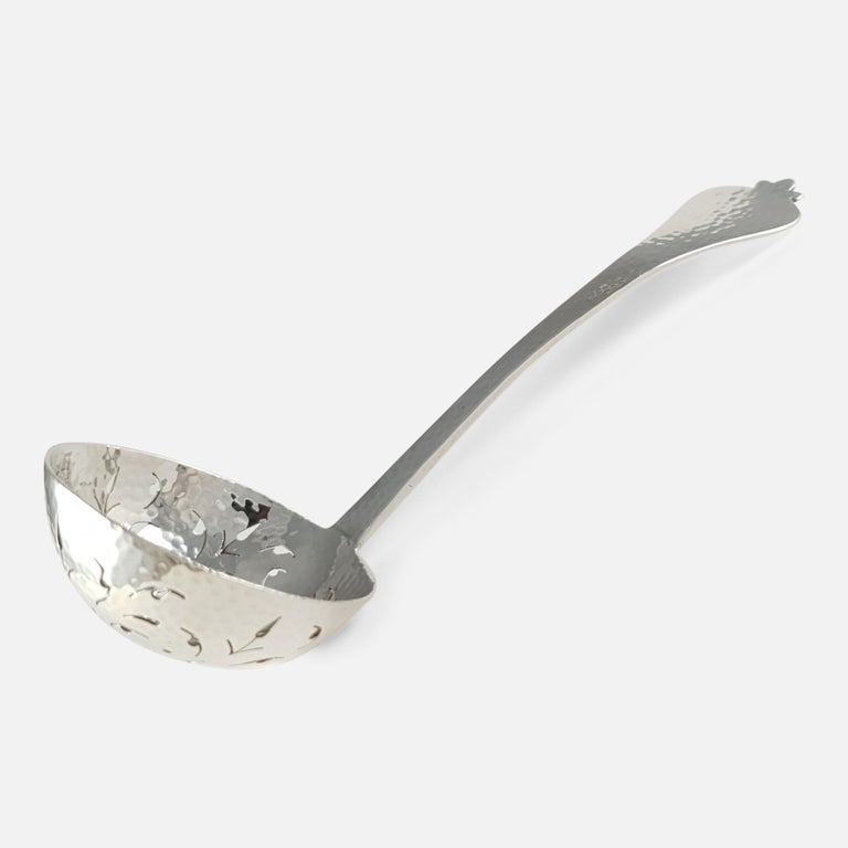 Silver Spot Hammered Sugar Sifting Spoon, Wakely and Wheeler, 1903 For ...