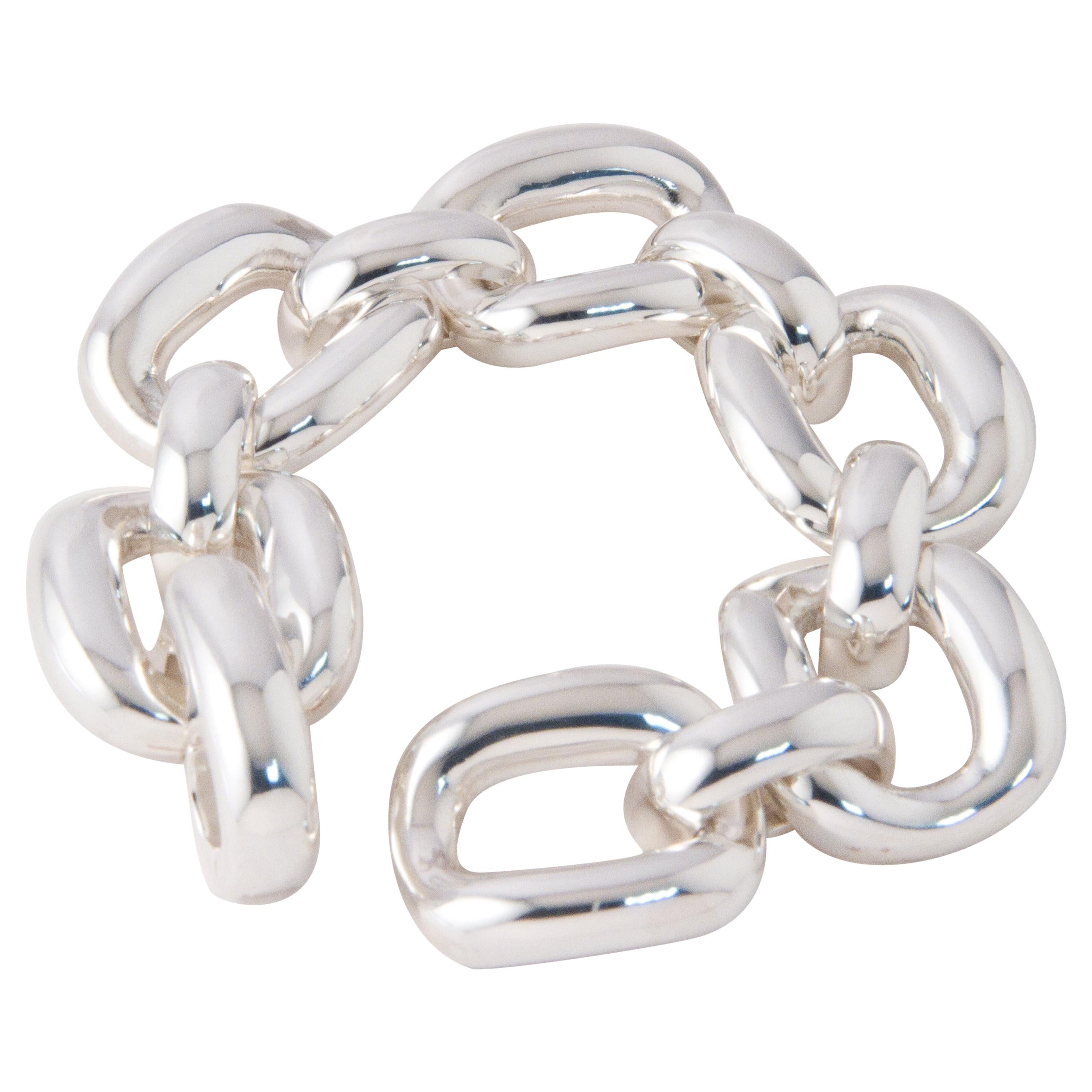 Chanel Silver Bracelet For Sale at 1stdibs