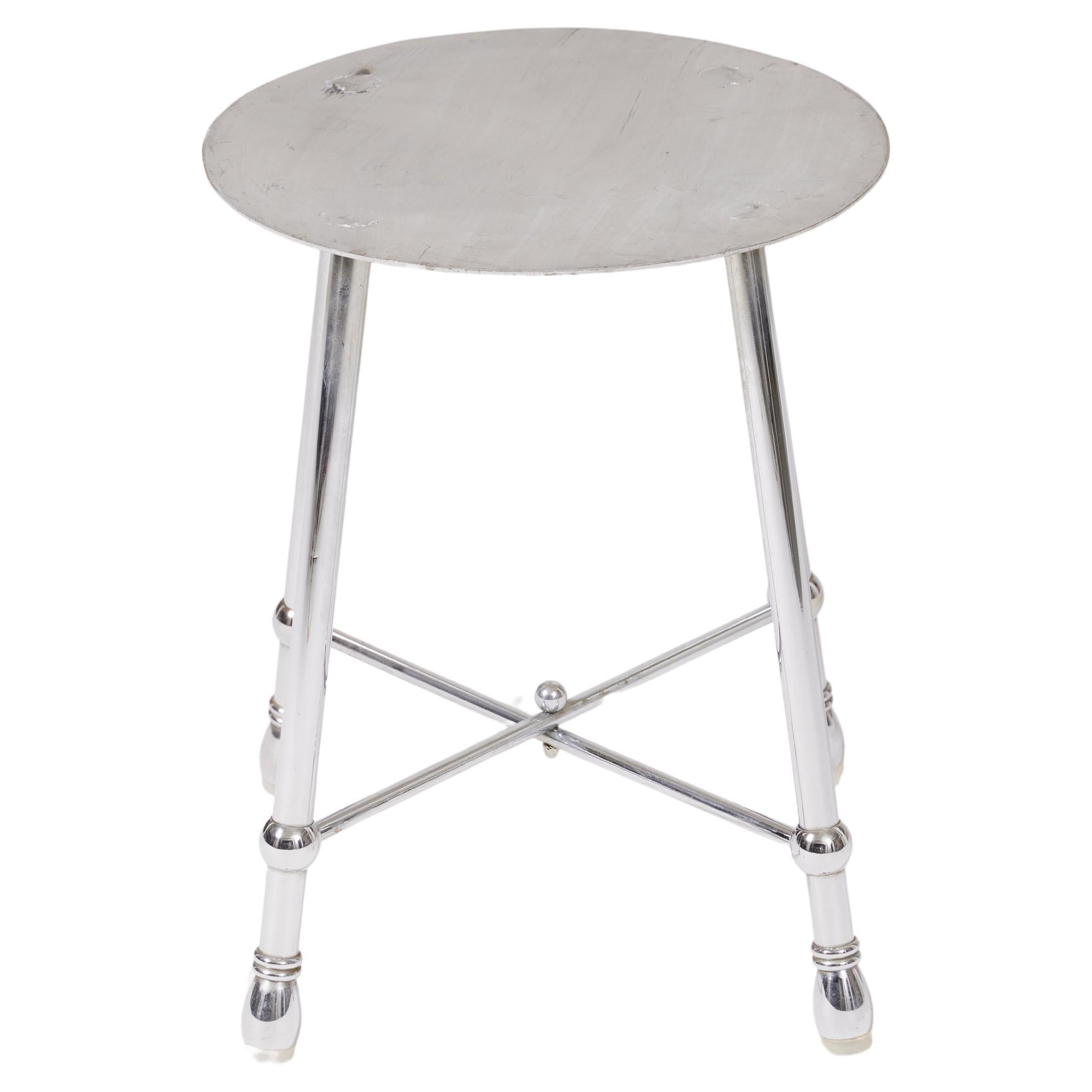 Silver stool For Sale at 1stDibs