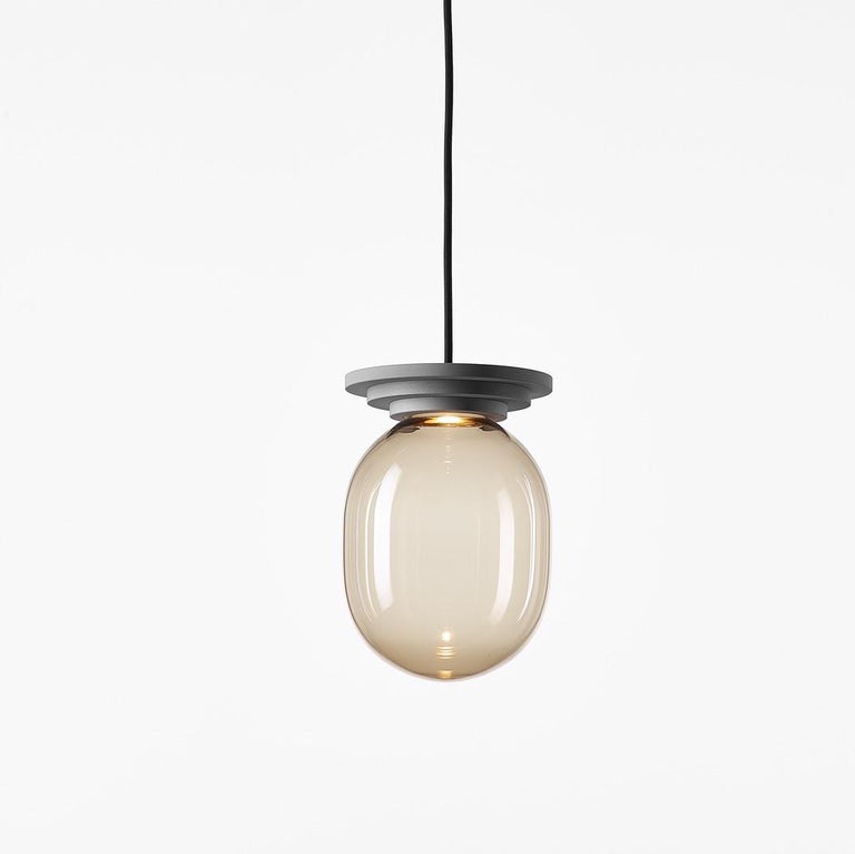 Silver Stratos Big Capsule Pendant Light by Dechem Studio For Sale at ...