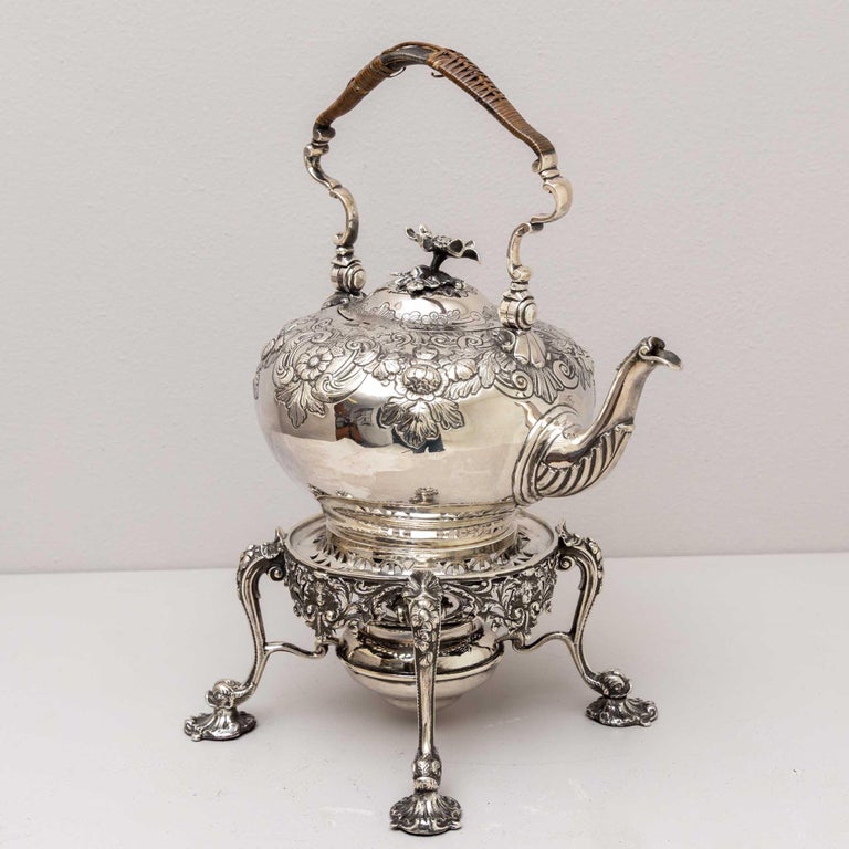 Silver Teapot with Stand, T. Heming and S. Whitford, London 1750 / 1818 ...