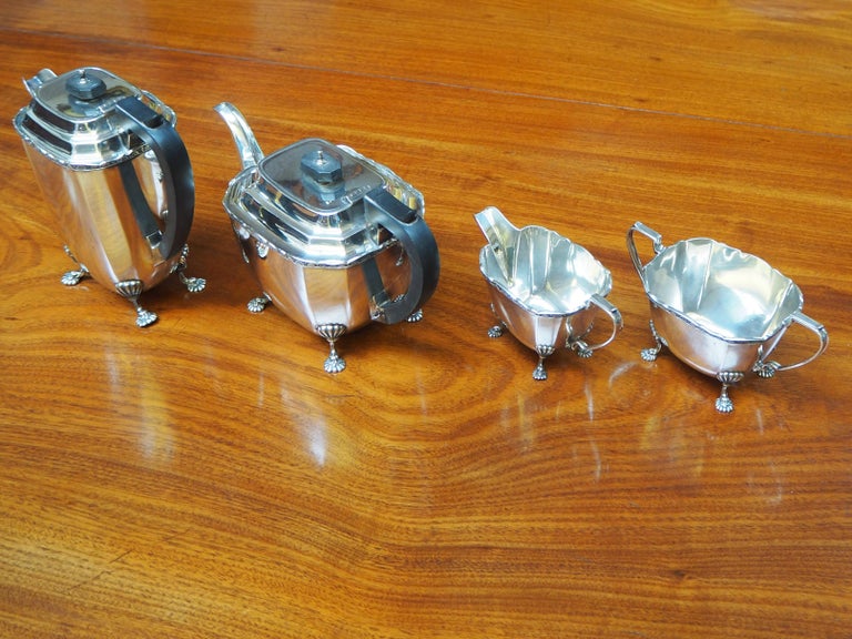 Silver Teaset 4 Piece For Sale at 1stDibs