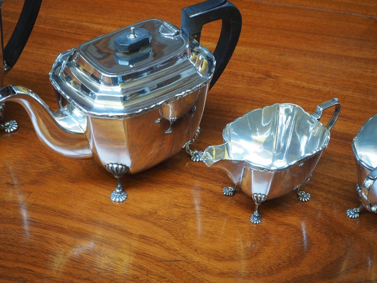 Silver Teaset 4 Piece For Sale at 1stDibs